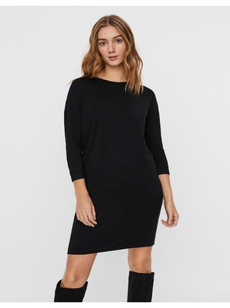 Robe pull Vero Moda - Noir Noir - Femme - 0.00€ - Kiabi