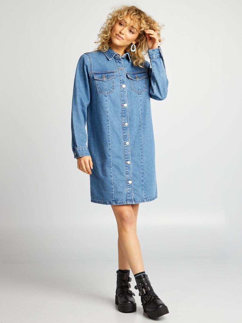 Robe veste en denim - Stone - Kiabi - 25.00€