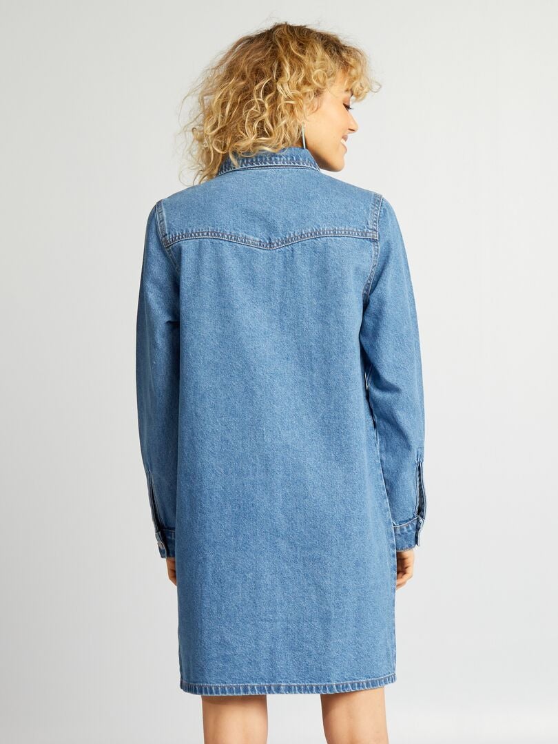 Robe veste en denim - Stone - Kiabi - 25.00€