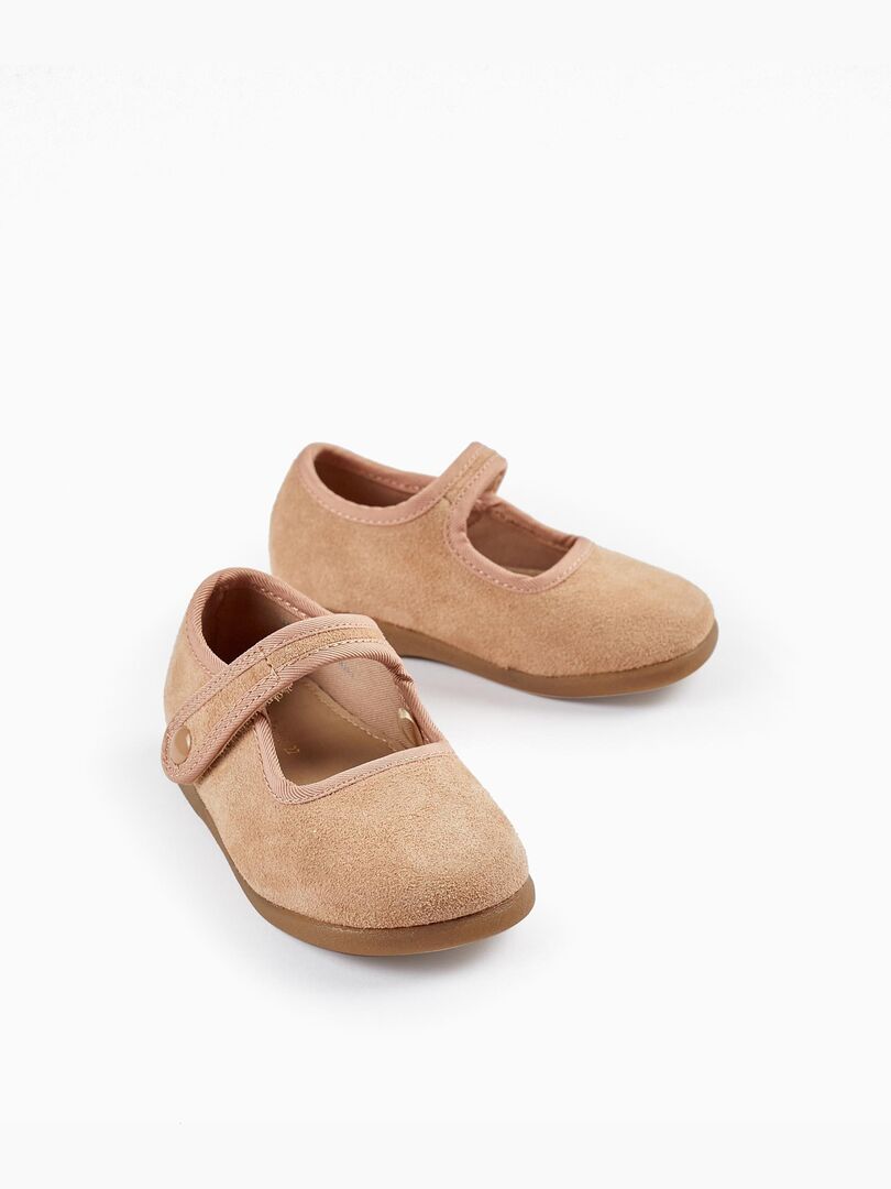 Sabots en daim pour bébé fille BROTHERS&SISTERS - Beige clair - Kiabi ...