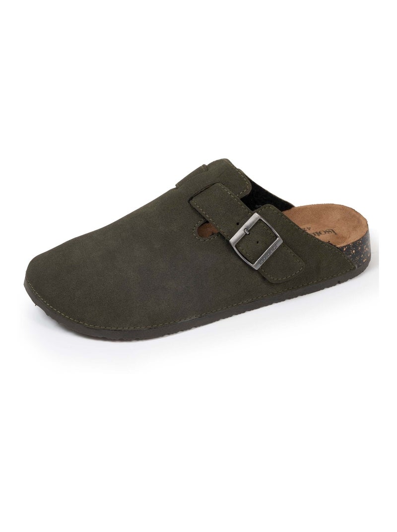 Sabots semelle extra-flex, légers, patch talon confort Isotoner - Kaki ...