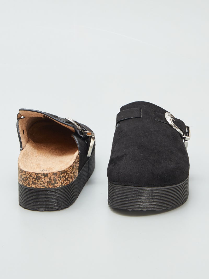 Sabots une boucle western - noir - Femme - 9.60€ - Kiabi