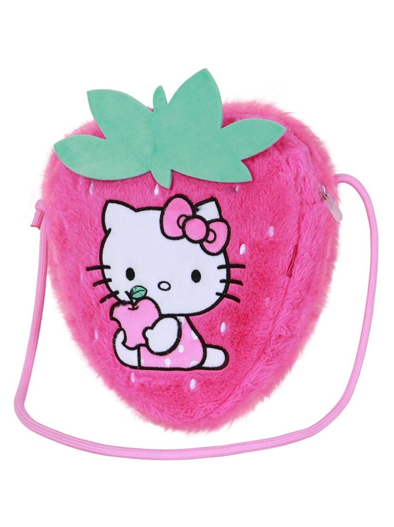 Sac à Bandoulière Soft - Hello Kitty Strawberry - Rose - Taille Unique ...