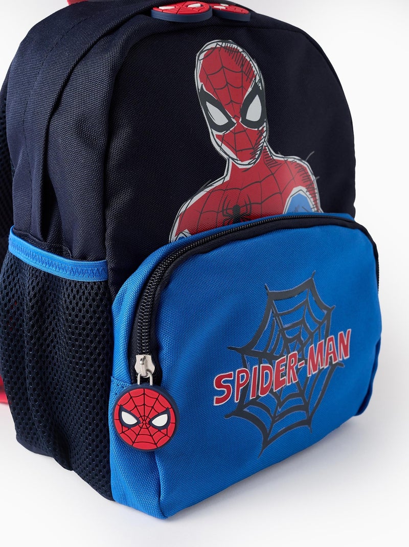 Sac à Dos avec Côtés en Filet Spiderman - Bleu foncé - Kiabi - 29.99€