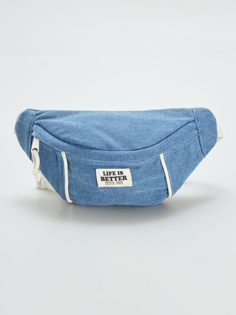 Sac banane en jean - Bleu - Kiabi - 10.00€