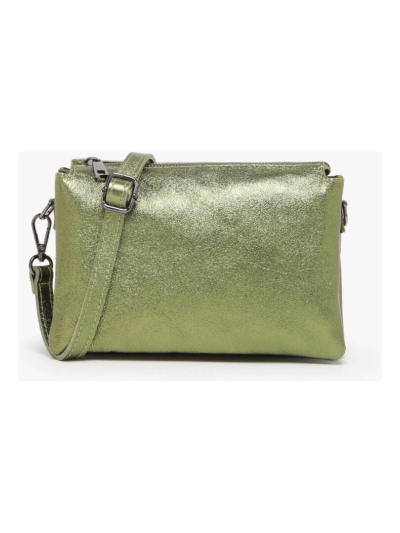Sac Bandoulière Nine Milano Cuir De Vachette - Vert pistache - Kiabi ...