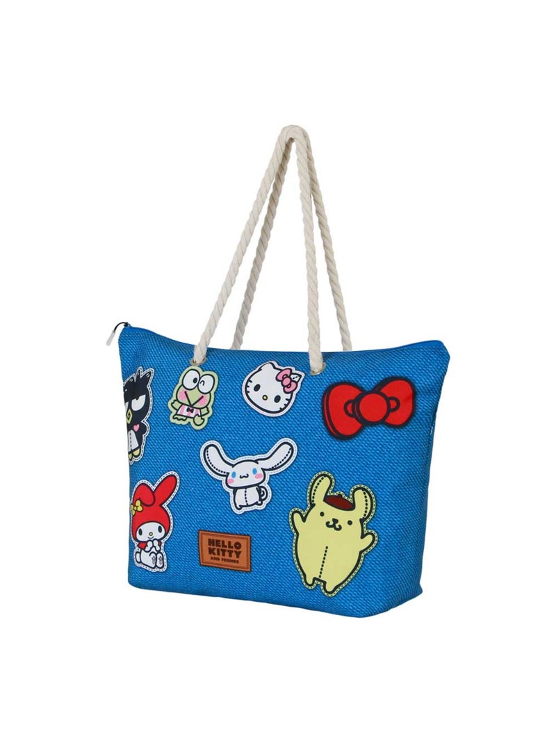 Sac de Plage Soleil - Hello Kitty Stickers - Bleu - Taille Unique ...