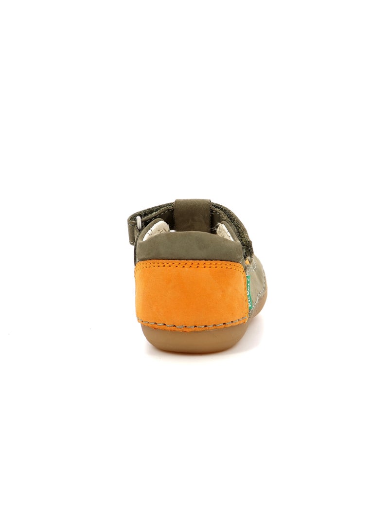 Salomés Cuir Sushy Kickers - Kaki - Bébé garçon - 38.50€ - Kiabi