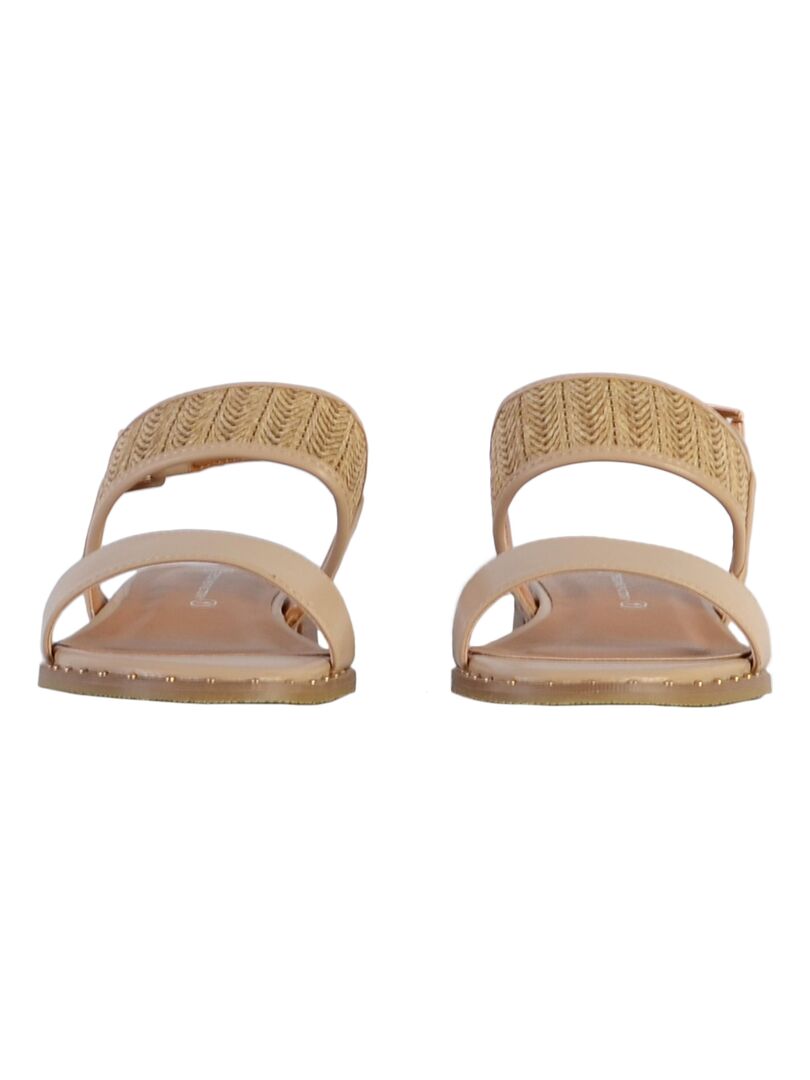 Sandale à Talon Plat The Divine Factory - Beige - Kiabi - nu€