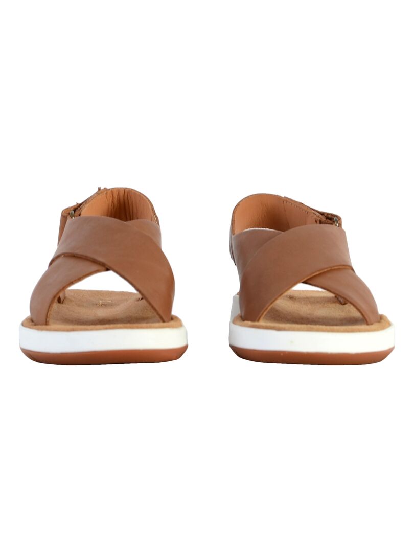 Sandale Cuir Clarks Jemsa Cross - Marron - Kiabi - 105.00€