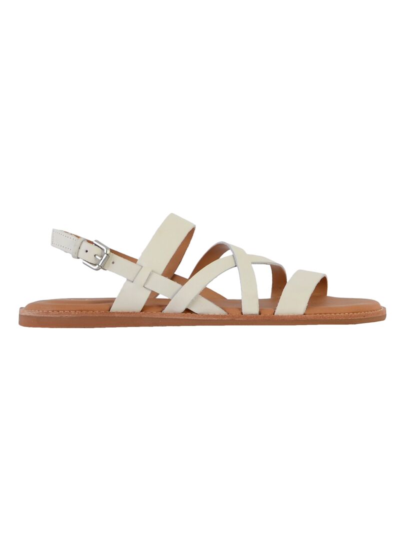 Sandale Cuir Clarks Karsea Sun - Blanc - Kiabi - nu€
