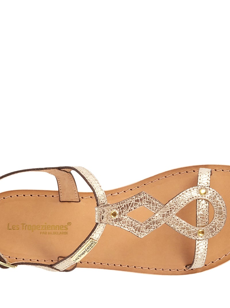 Sandale Cuir Les Tropeziennes Hamso - Doré/or - Adulte - 0.00€ - Kiabi