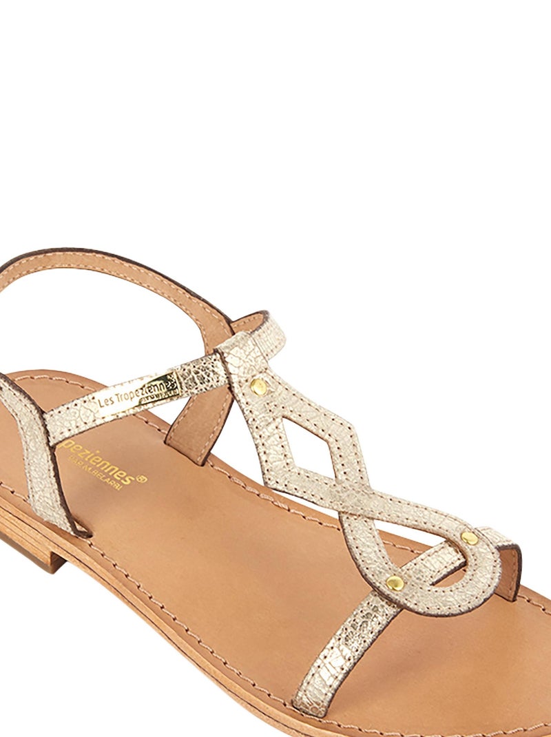 Sandale Cuir Les Tropeziennes Hamso - Doré/or - Adulte - 0.00€ - Kiabi