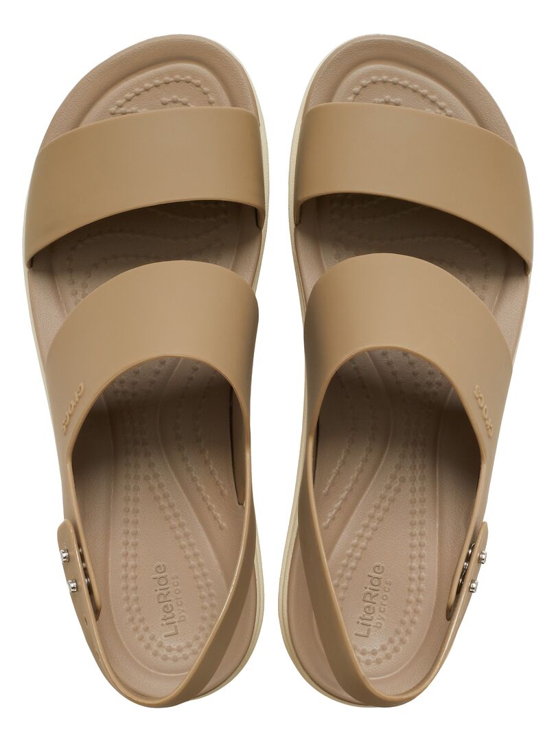 Sandales à bride Crocs Brooklyn low wedge - Kaki - Kiabi - nu€