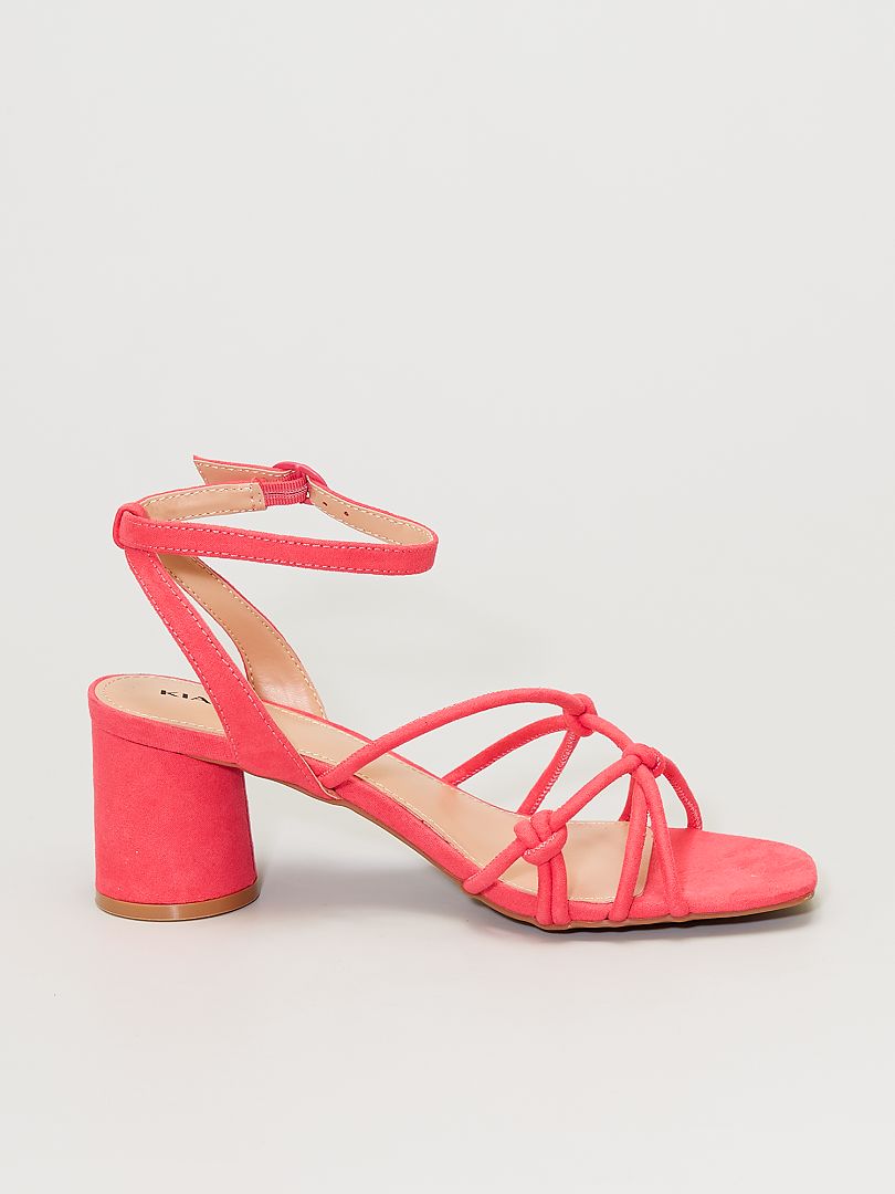 Sandales à talons - rouge - Kiabi - 18.00€