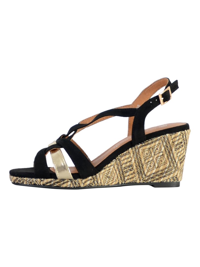 Sandales Compensée The Divine Factory - Noir - Kiabi - 47.06€