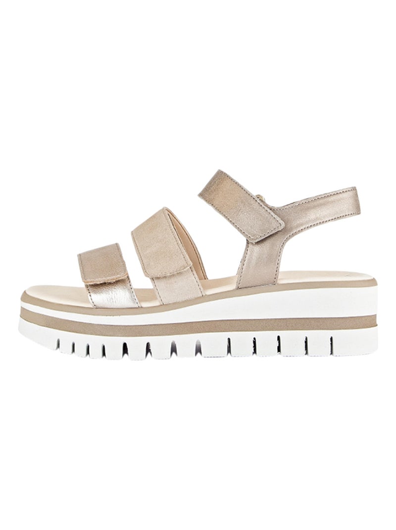 Sandales Cuir Gabor Metallic - Doré/or - Kiabi - nu€