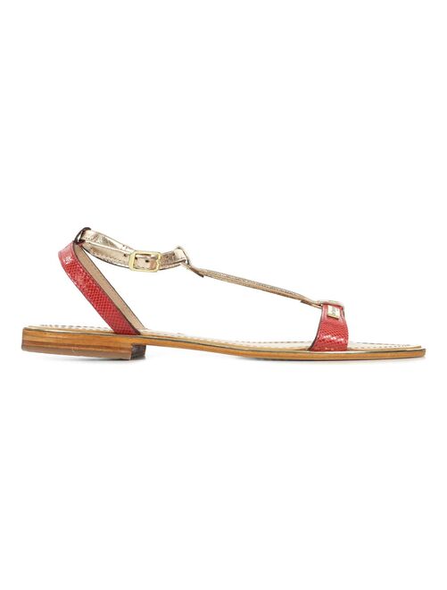 Sandales femme rouge