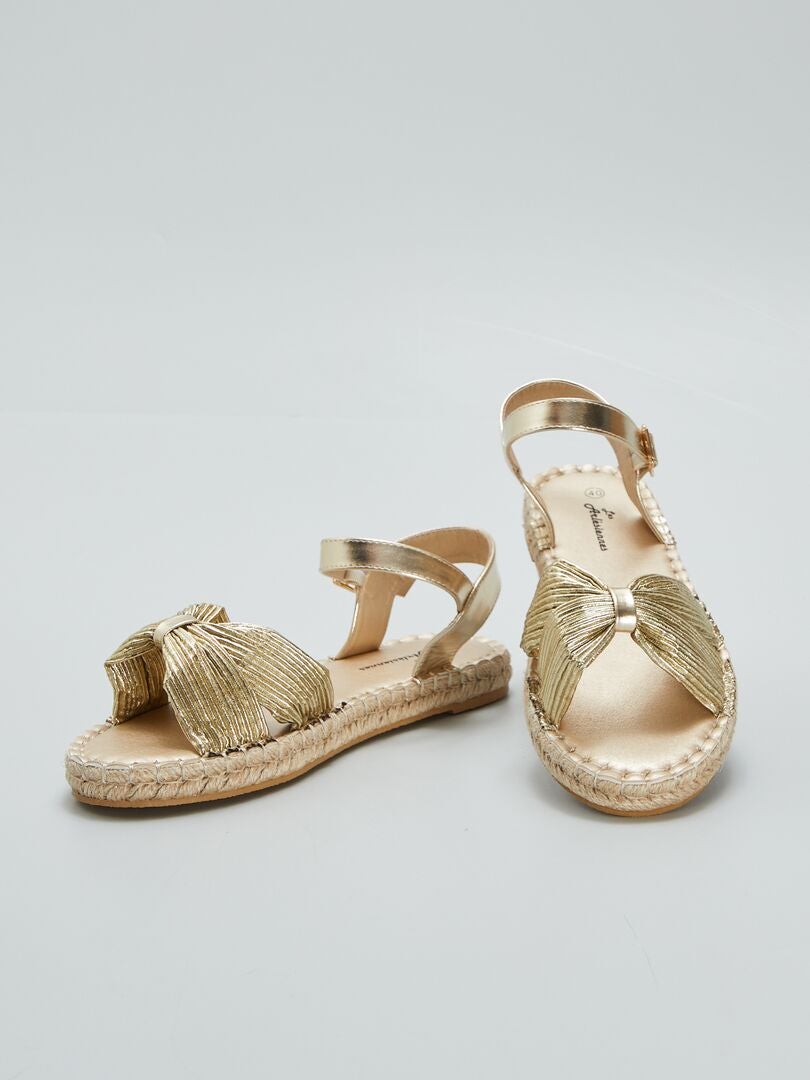Sandales plates dorées - Doré - Kiabi - 22.00€