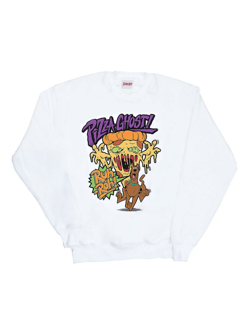 Scooby Doo - Sweat PIZZA GHOST - Blanc - Homme - 0.00€ - Kiabi