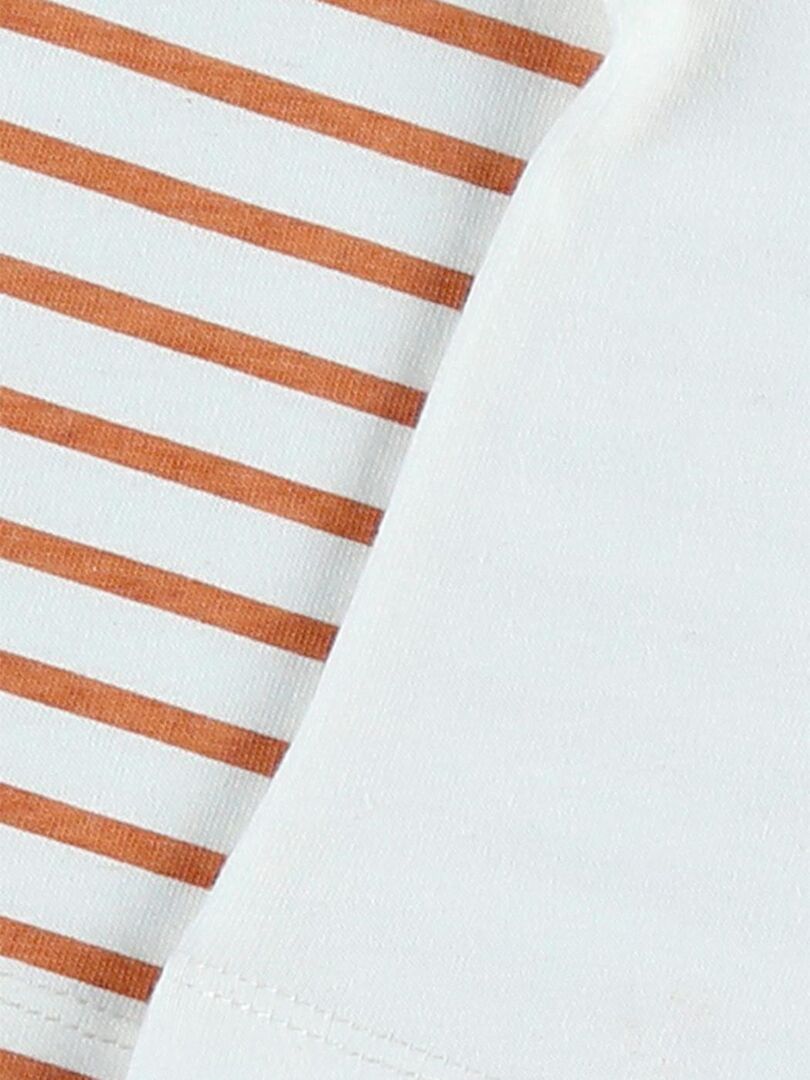 Set de 2 t-shirts en coton, et caramel - Noukie's - Blanc - Kiabi - nu€