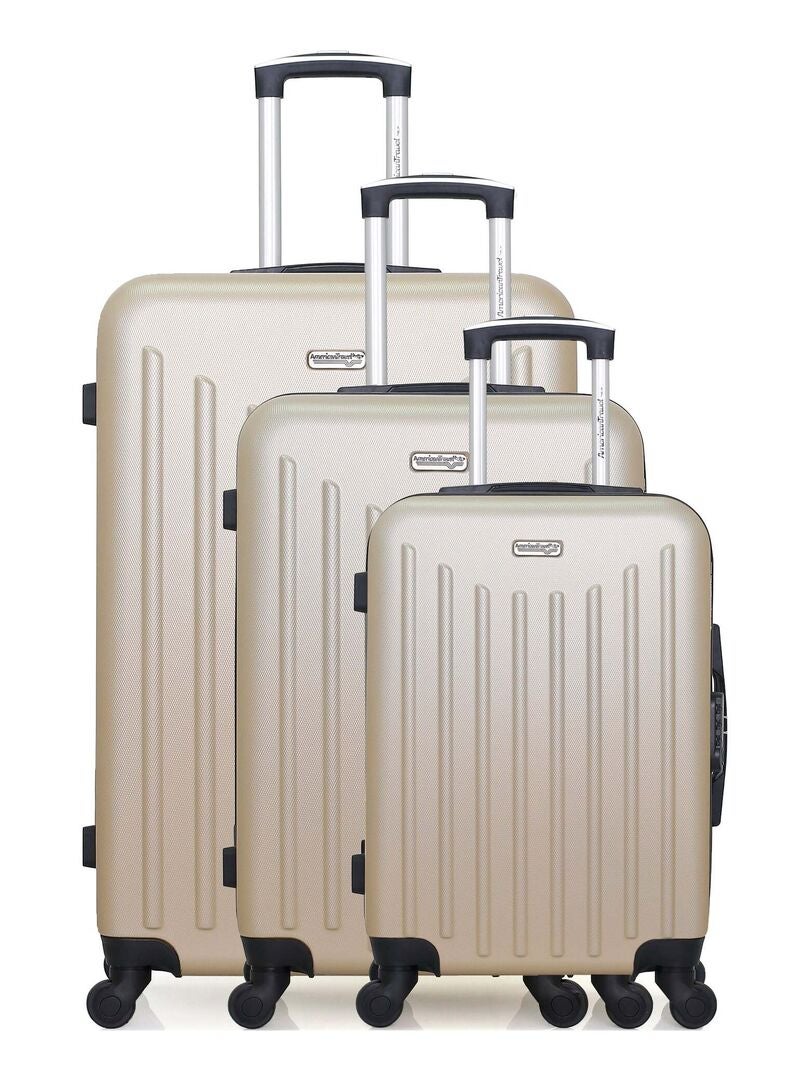 Set de 3 Valises Rigides BROOKLYN - Beige - Kiabi - 459.00€