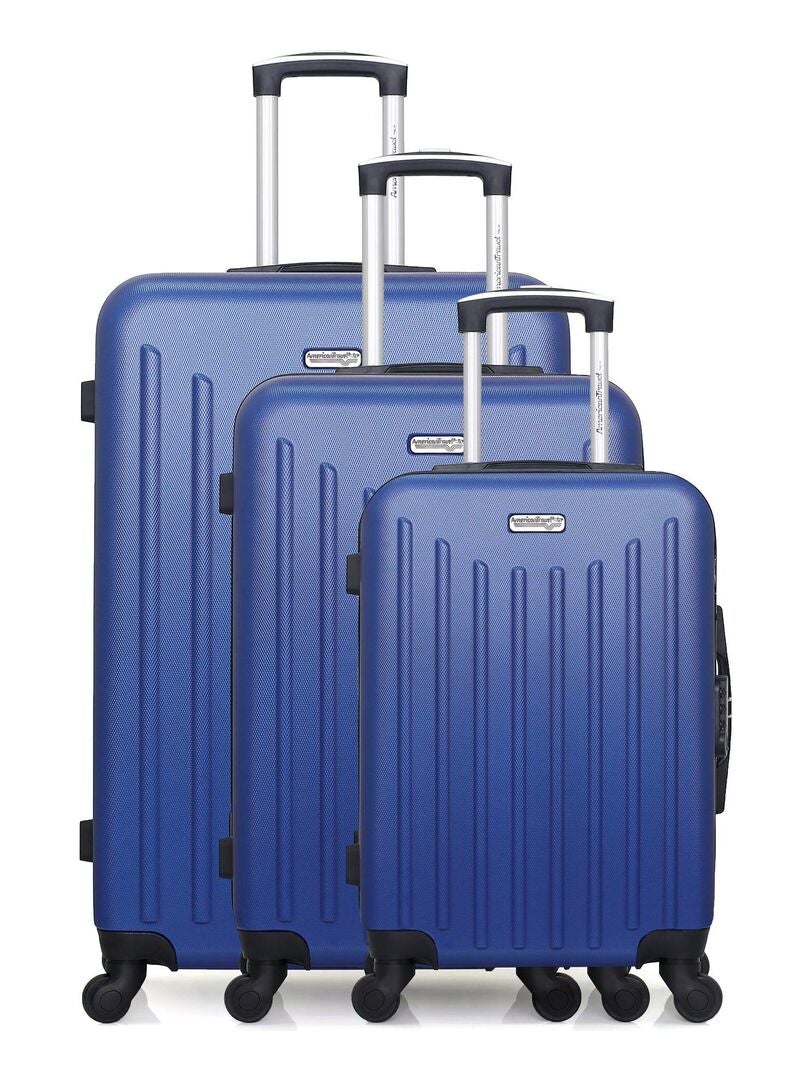 Set de 3 Valises Rigides BROOKLYN - Bleu marine - Kiabi - 459.00€
