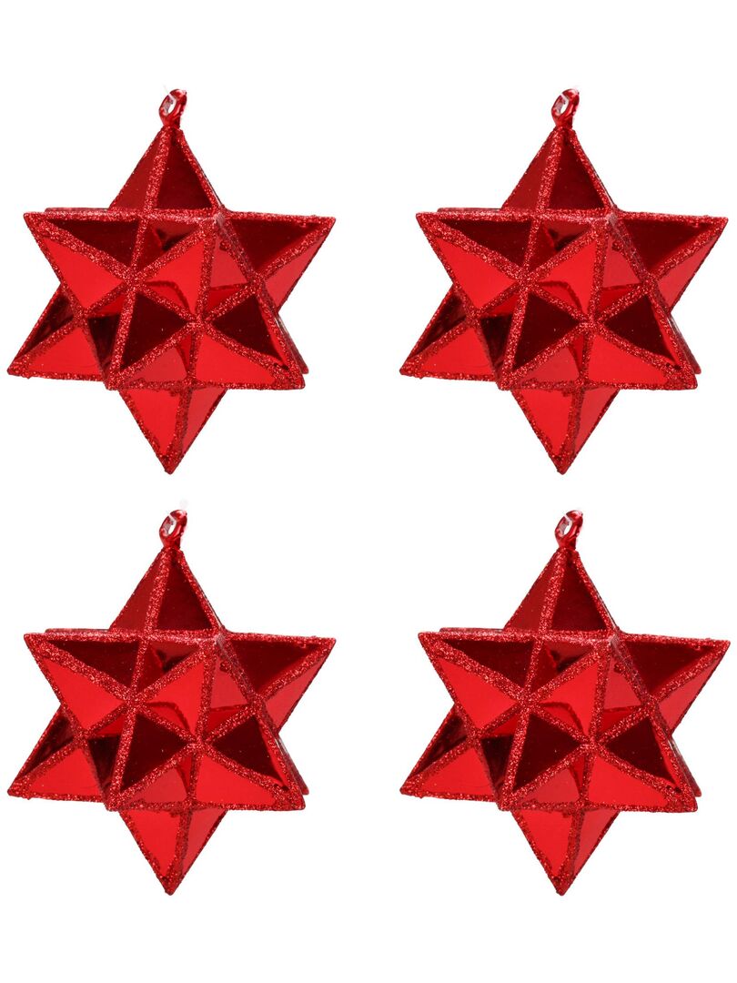 Set de 4 etoiles de noel - Argent - Kiabi - 4.75€