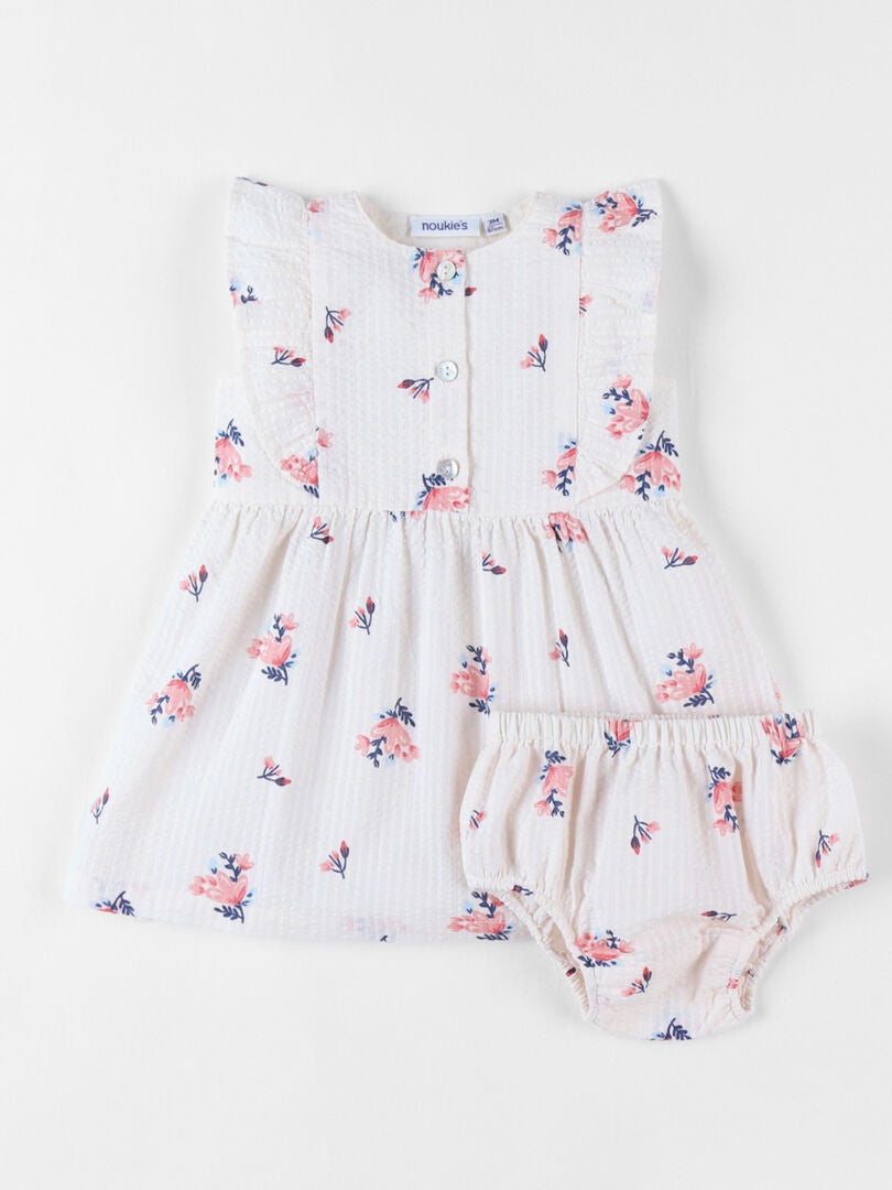 Set robe + bloomer fleuri, Noukie's - Rose - Kiabi - 27.97€