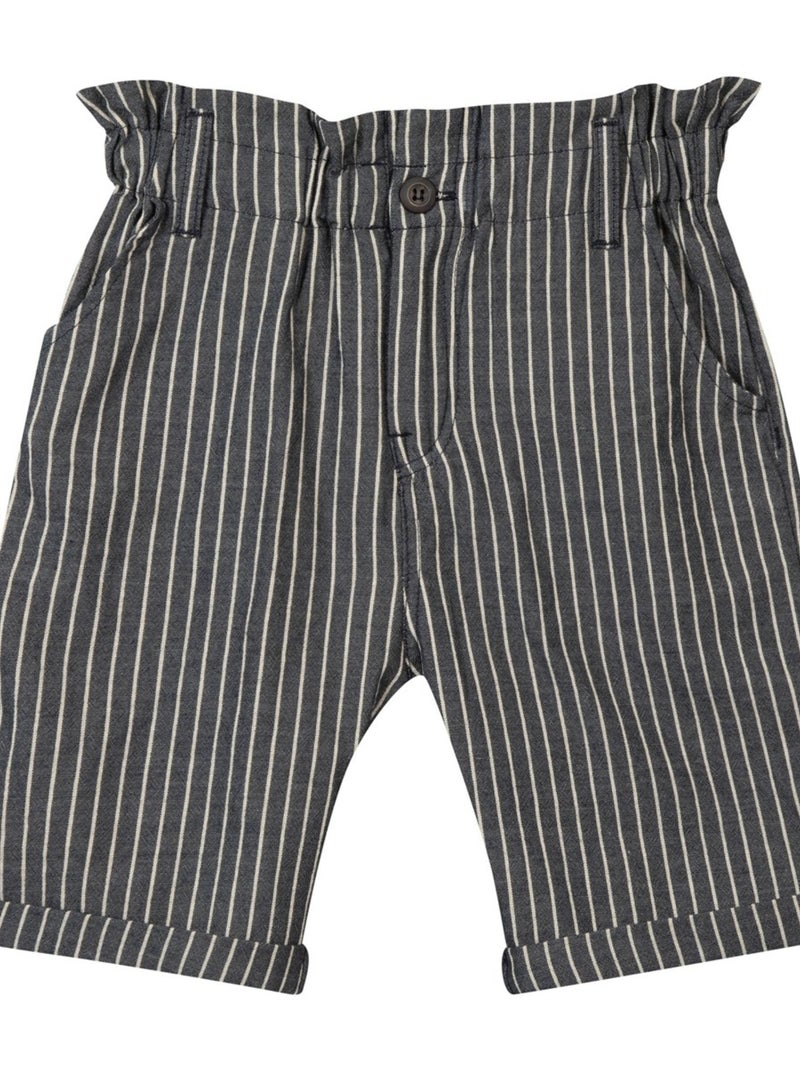 Short À Rayures À Taille Haute Élastiquée 'miniman' - Bleu marine ...