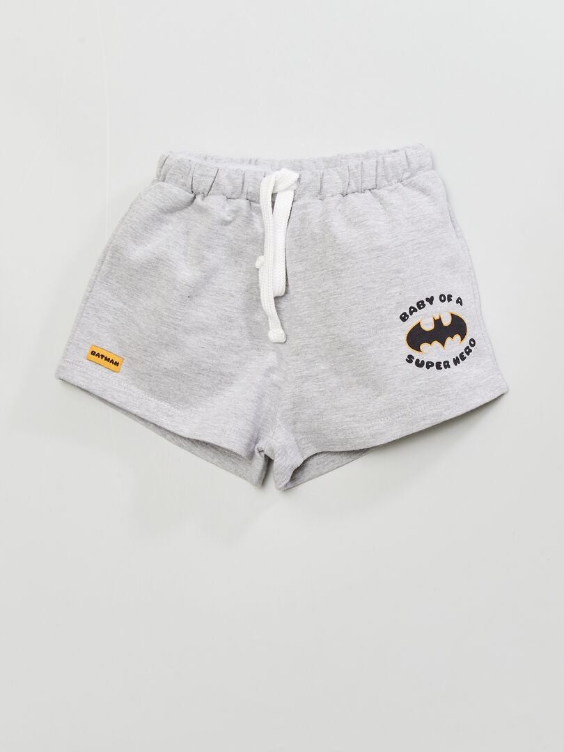 Short 'Batman' en molleton - Gris - Kiabi - 9.00€