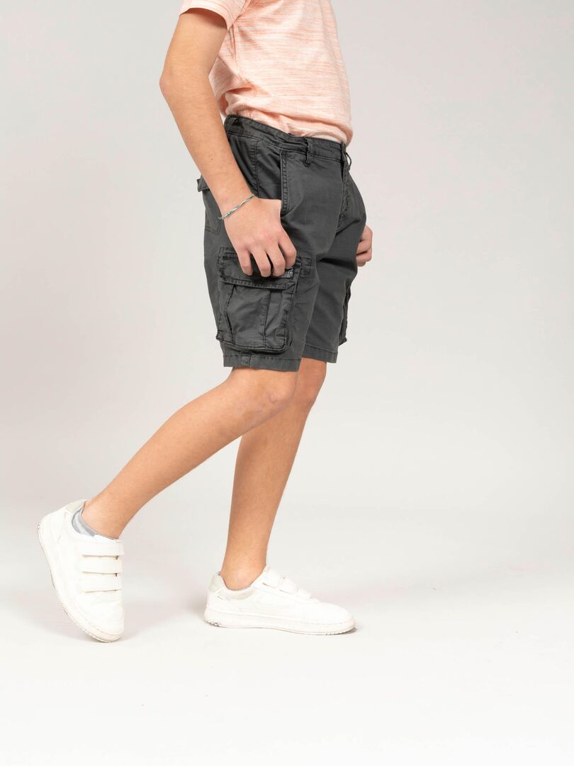 Short cargo uni 'Deeluxe' - gris anthracite - Kiabi - nu€