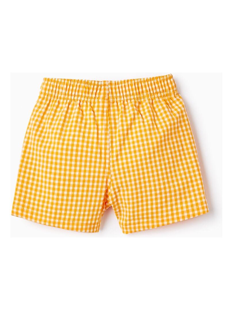 Short de Bain à Carreaux Vichy pour Bébé Garçon MATISSE - Jaune - Kiabi ...