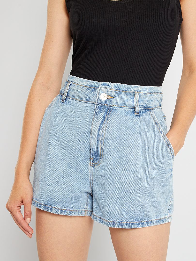 Short en denim - bleu - Kiabi - 15.00€