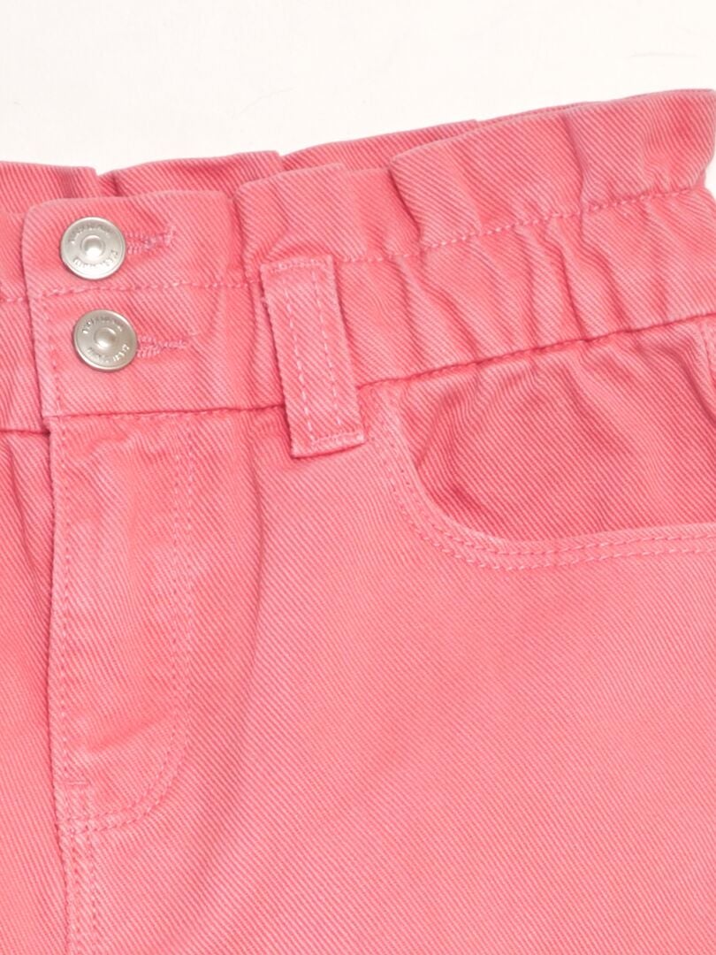 Short en denim coloré - rose - Kiabi - 12.00€