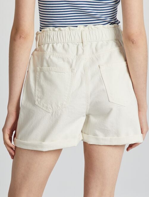 Short en jean blanc femme : découvrez nos modèles - Kiabi