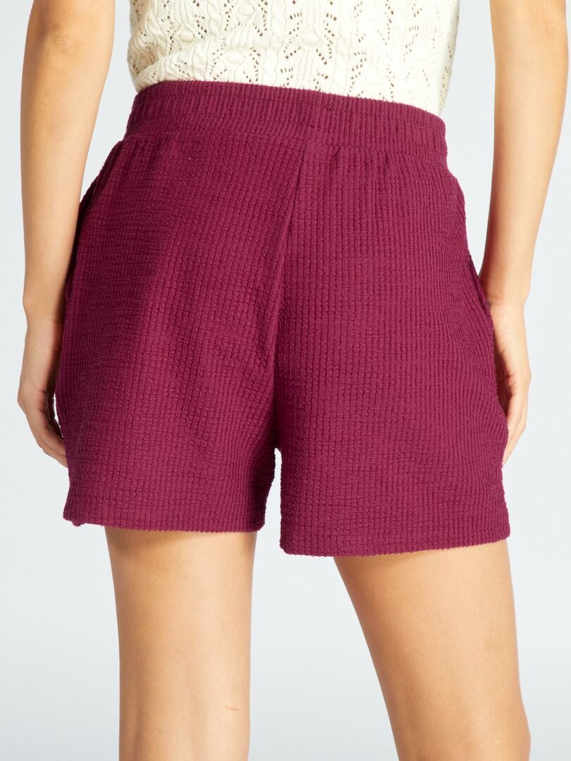 Short en maille - Rouge - Kiabi - 15.00€