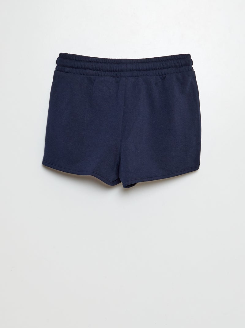 Short en molleton fin (French-Terry) - BLEU - Fille - 3.60€ - Kiabi