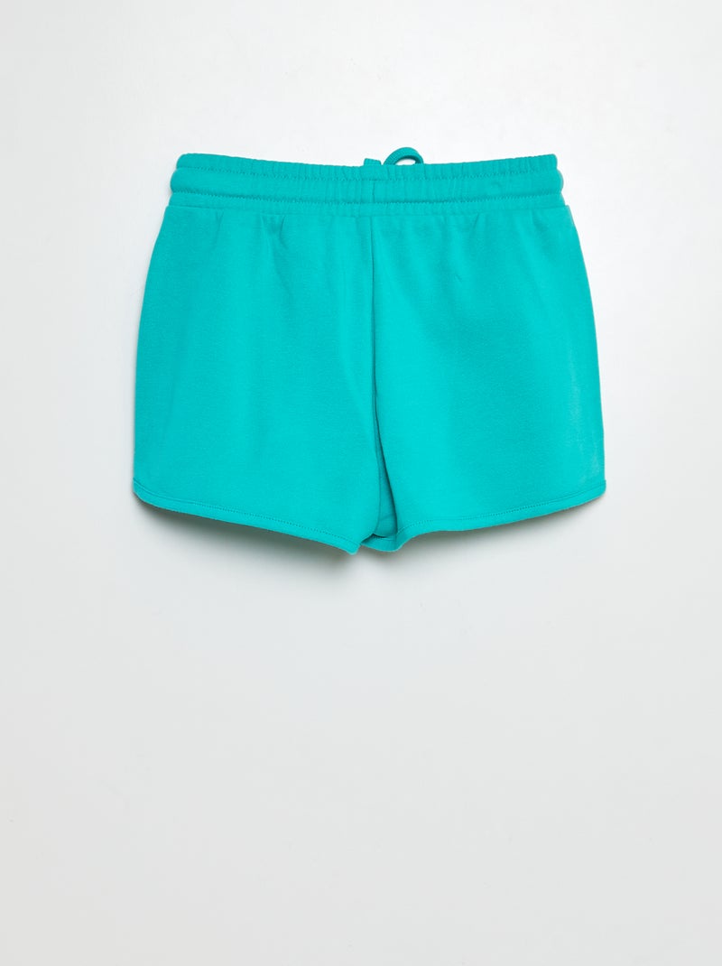 Short en molleton fin (French-Terry) - VERT - Fille - 2.47€ - Kiabi