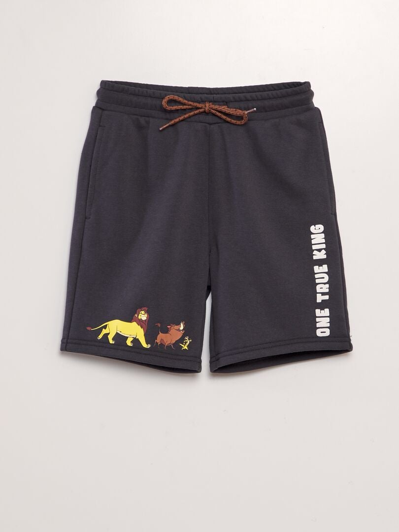 Short en molleton fin 'Mufasa' - Gris - Kiabi - 9.00€