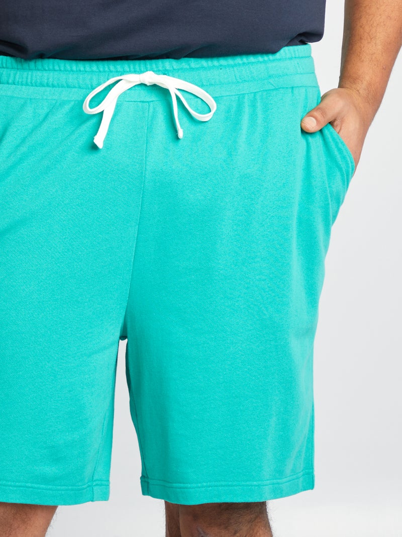 Short en molleton - Vert - Grandes tailles - Homme - 9.60€ - Kiabi