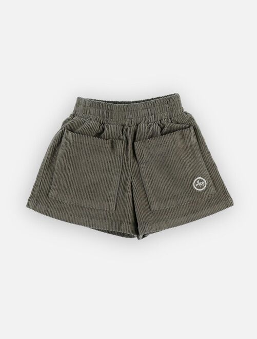 Short velours cotele