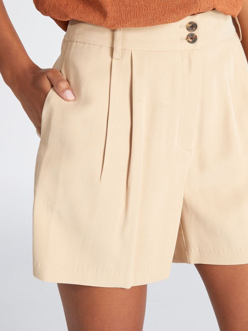 Short uni - Beige - Kiabi - 18.00€