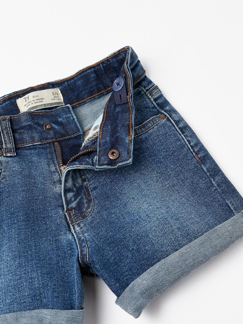 Shorts en jean pour fille ESSENTIALS LINE - Bleu - Kiabi - 22.99€