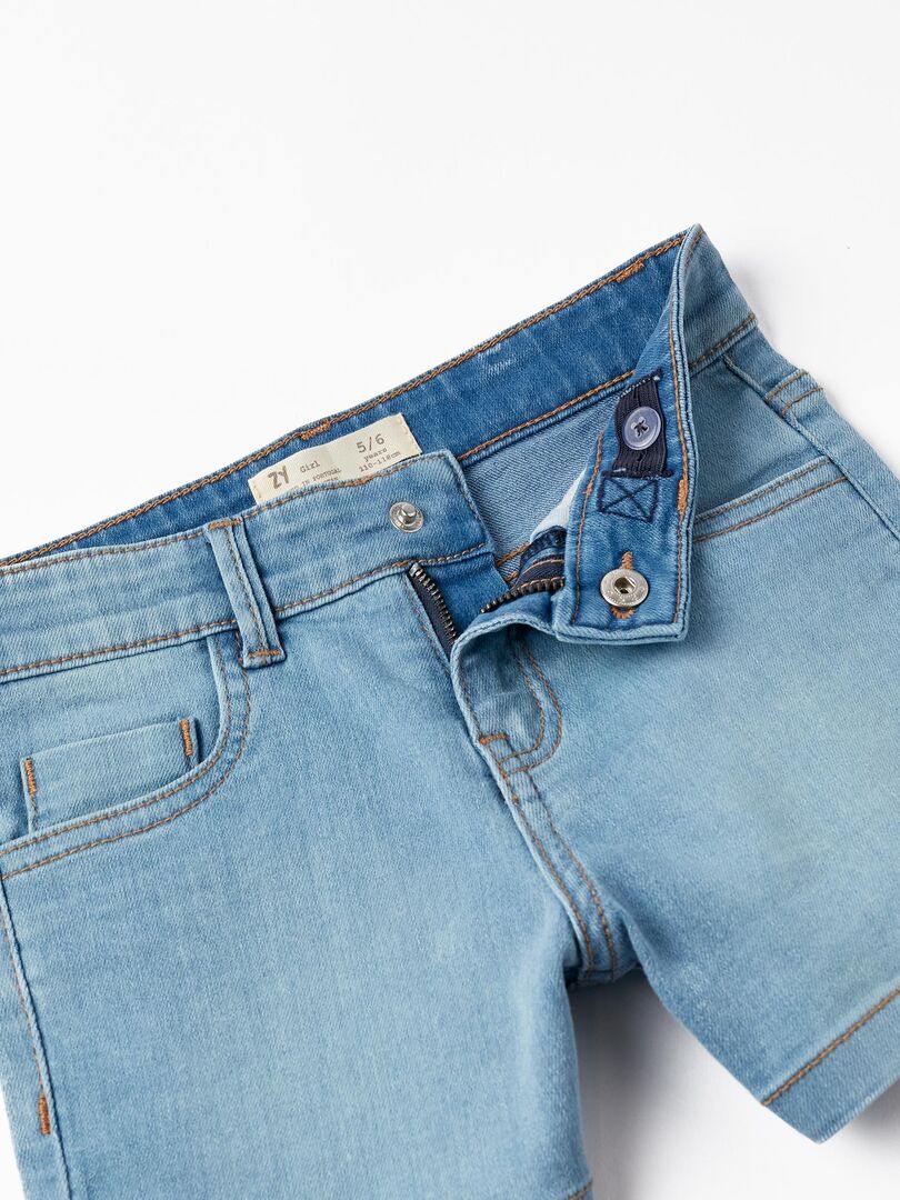 Shorts en jean pour fille THE WAVE TRIBE - Bleu clair - Kiabi - 18.99€