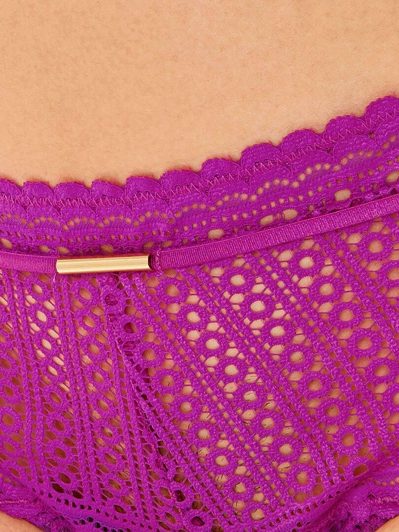 Shorty string EVE - Morgan - Violet - Kiabi - nu€