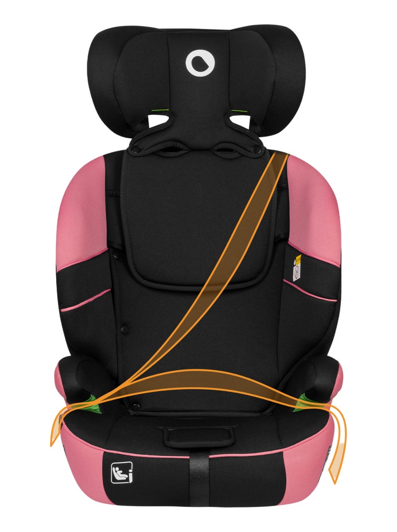 Siège auto évolutif LIONELO Levi One i-Size - 76-150 cm - Groupe 1/2/3 - Noir Rose Noir - 79.99 ...