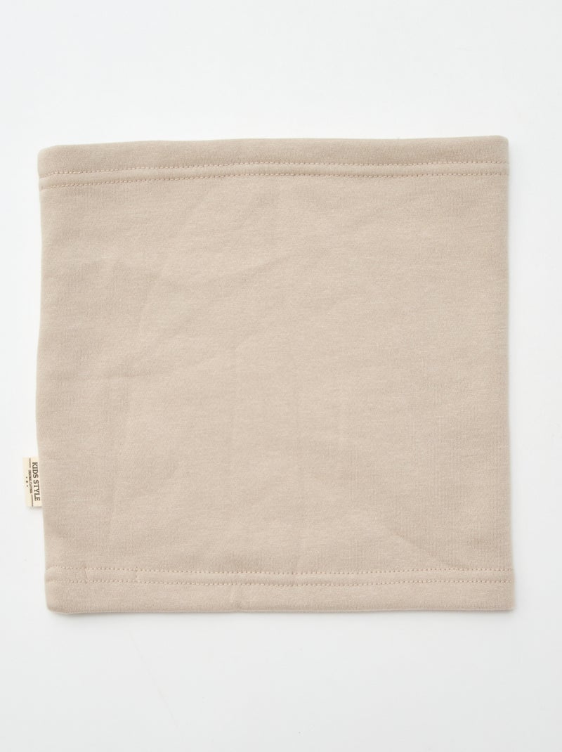 Snood uni en molleton - Beige - Garçon - 4.00€ - Kiabi