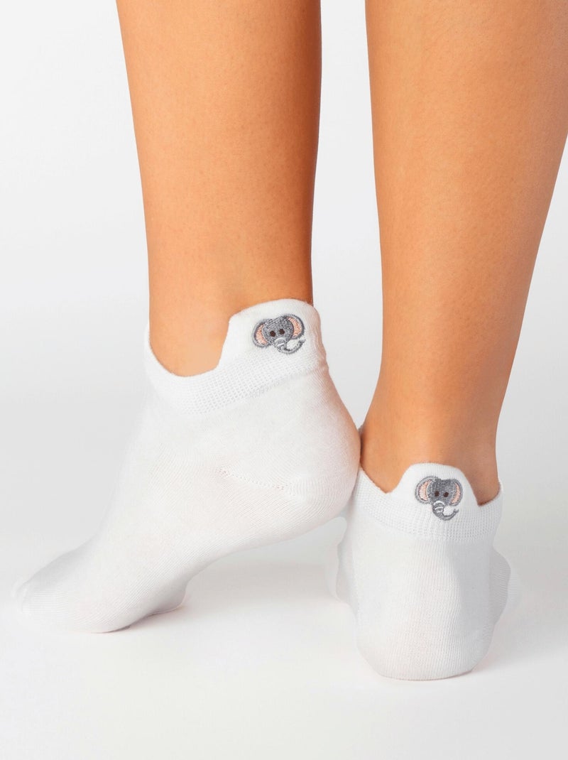 Socquettes En Coton Animaux Sauvages- SockUp- 35/42 - Gris - Kiabi - nu€