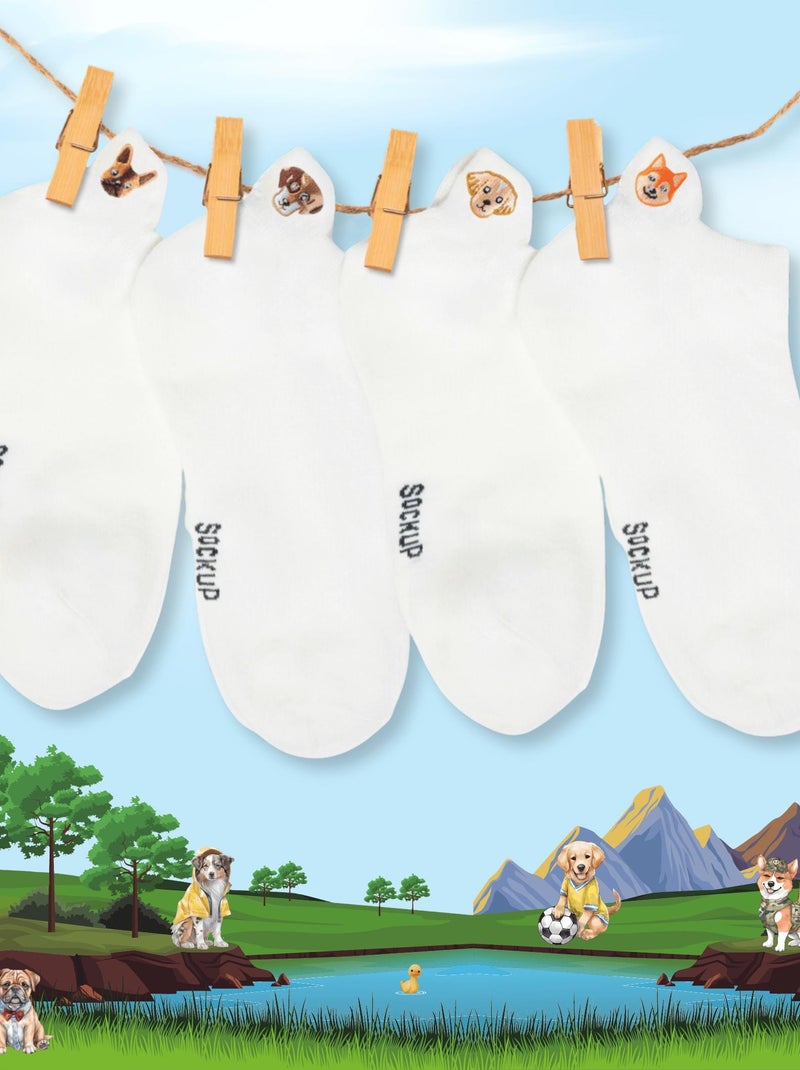 Socquettes En Coton Chien- SockUp- 35/42 - Multicolore - 0.00€ - Kiabi